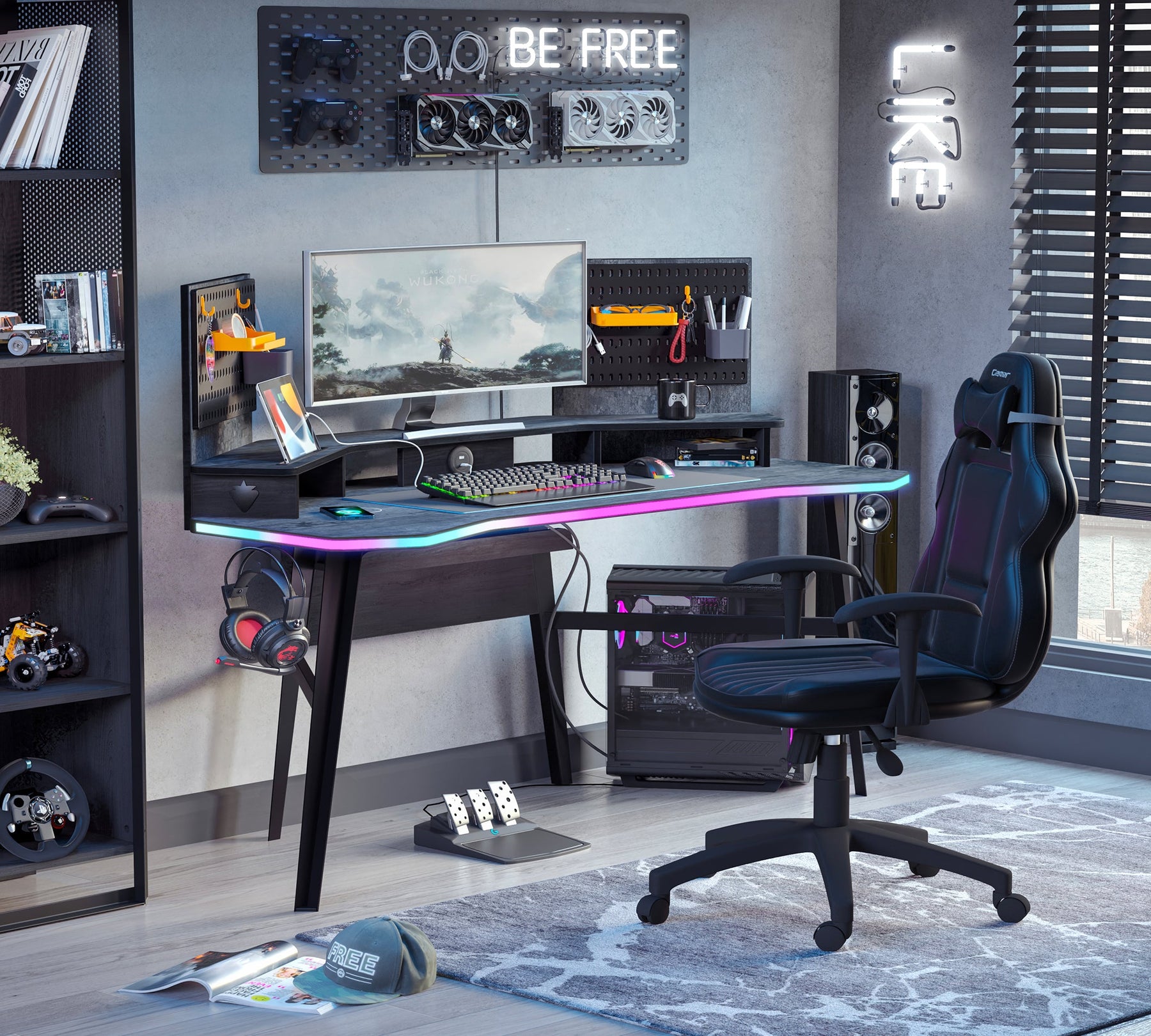 Dark Metal Gaming Desk – Cilek KSA