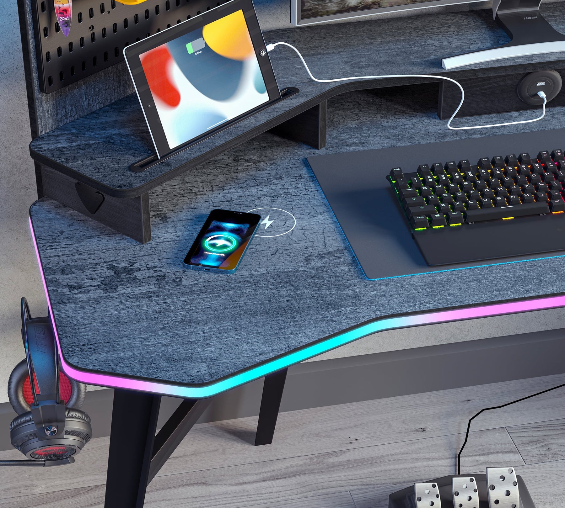 Dark Metal Gaming Desk – Cilek KSA